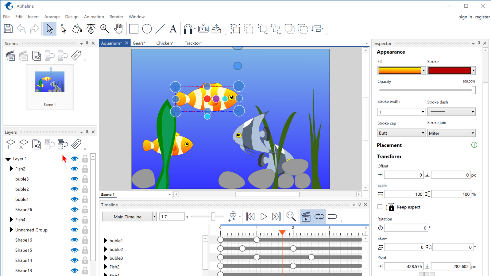 Aphalina Animator - BuiltWithDot.Net